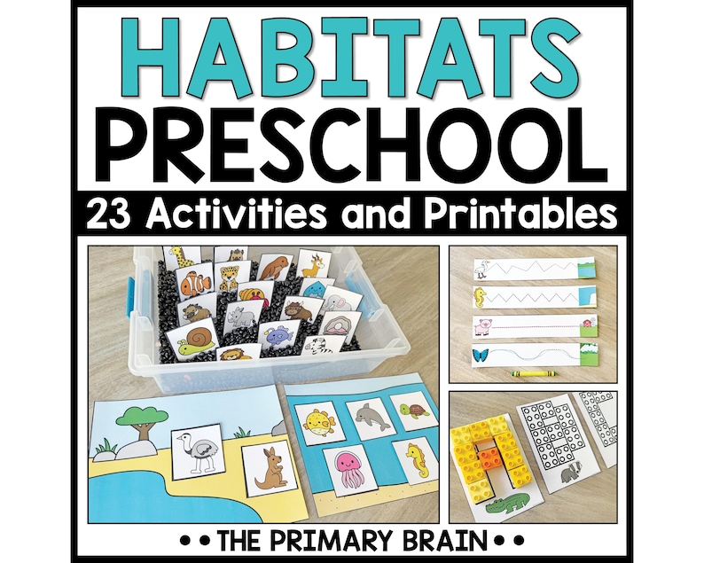 Habitats Preschool Activities | Animal Homes Pre-k Homeschool Preschool ...