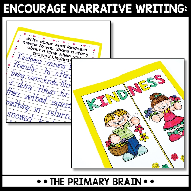 Kindness Lapbook Activity, Social Emotional Learning Writing Craft - Etsy