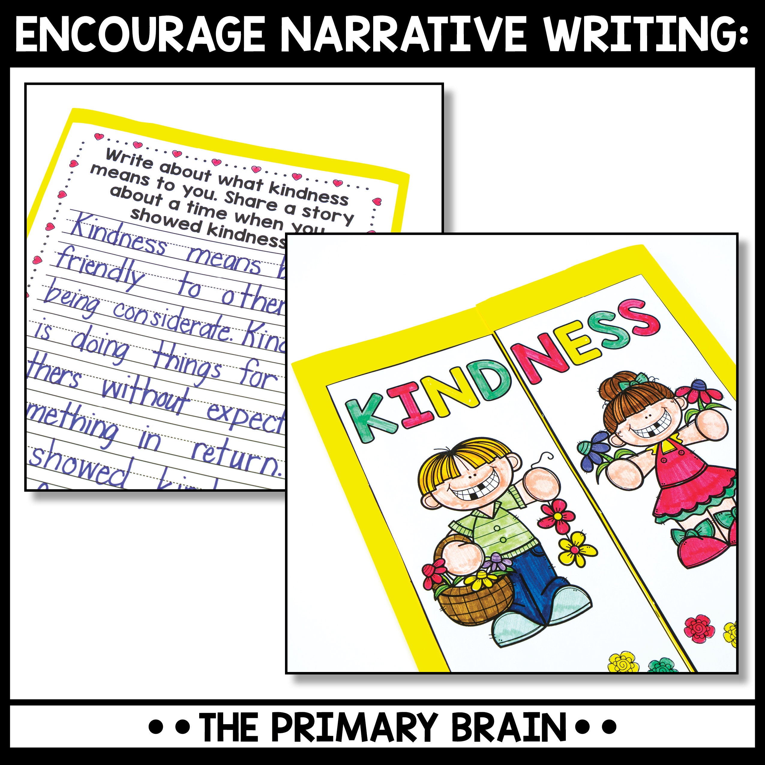 Kindness Lapbook Activity, Social Emotional Learning Writing Craft - Etsy