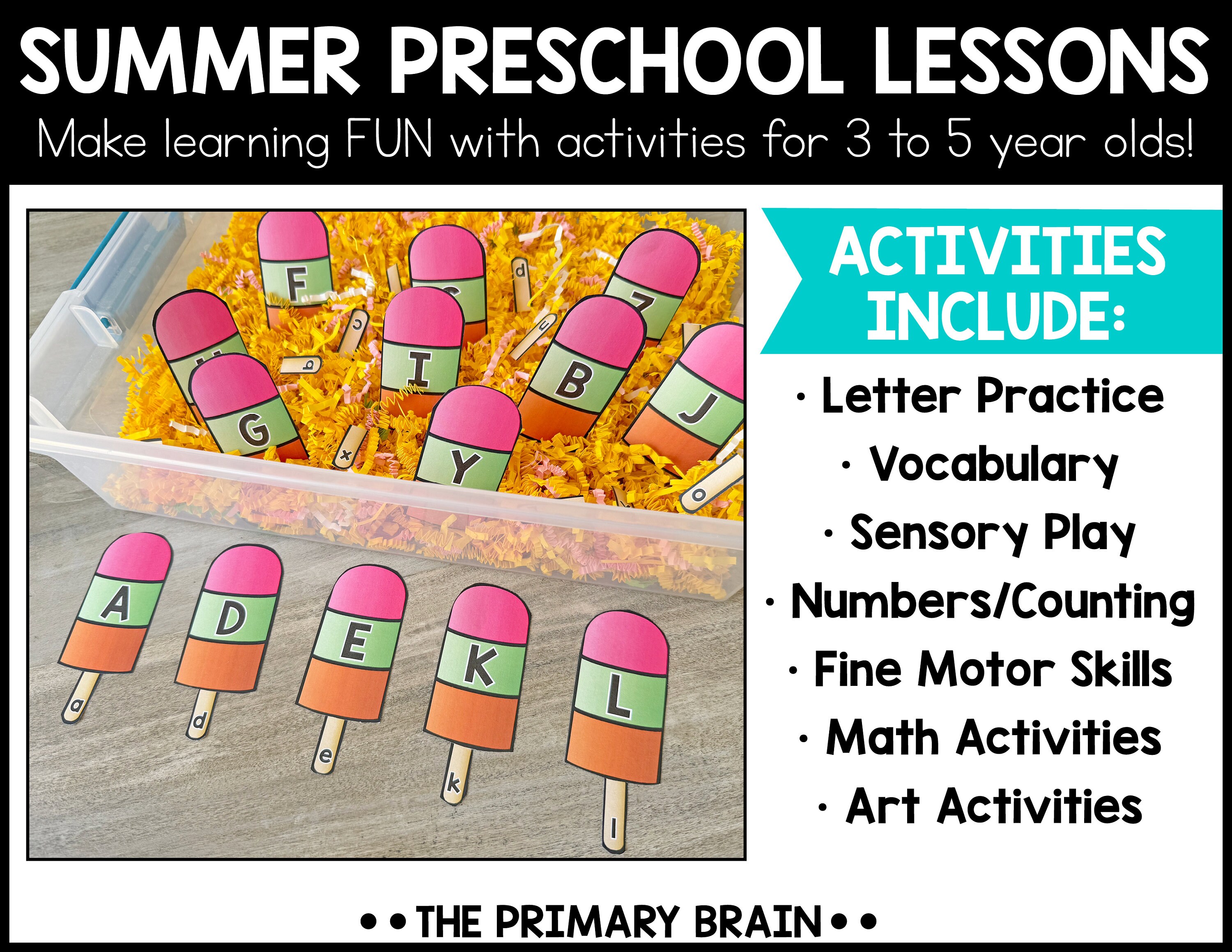 Summer Themed Preschool Activities Pre-k Homeschool Preschool ...