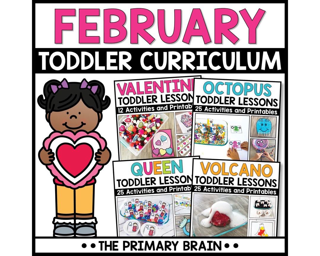 February Toddler Activities, Preschool Curriculum and Lesson Plans for ...