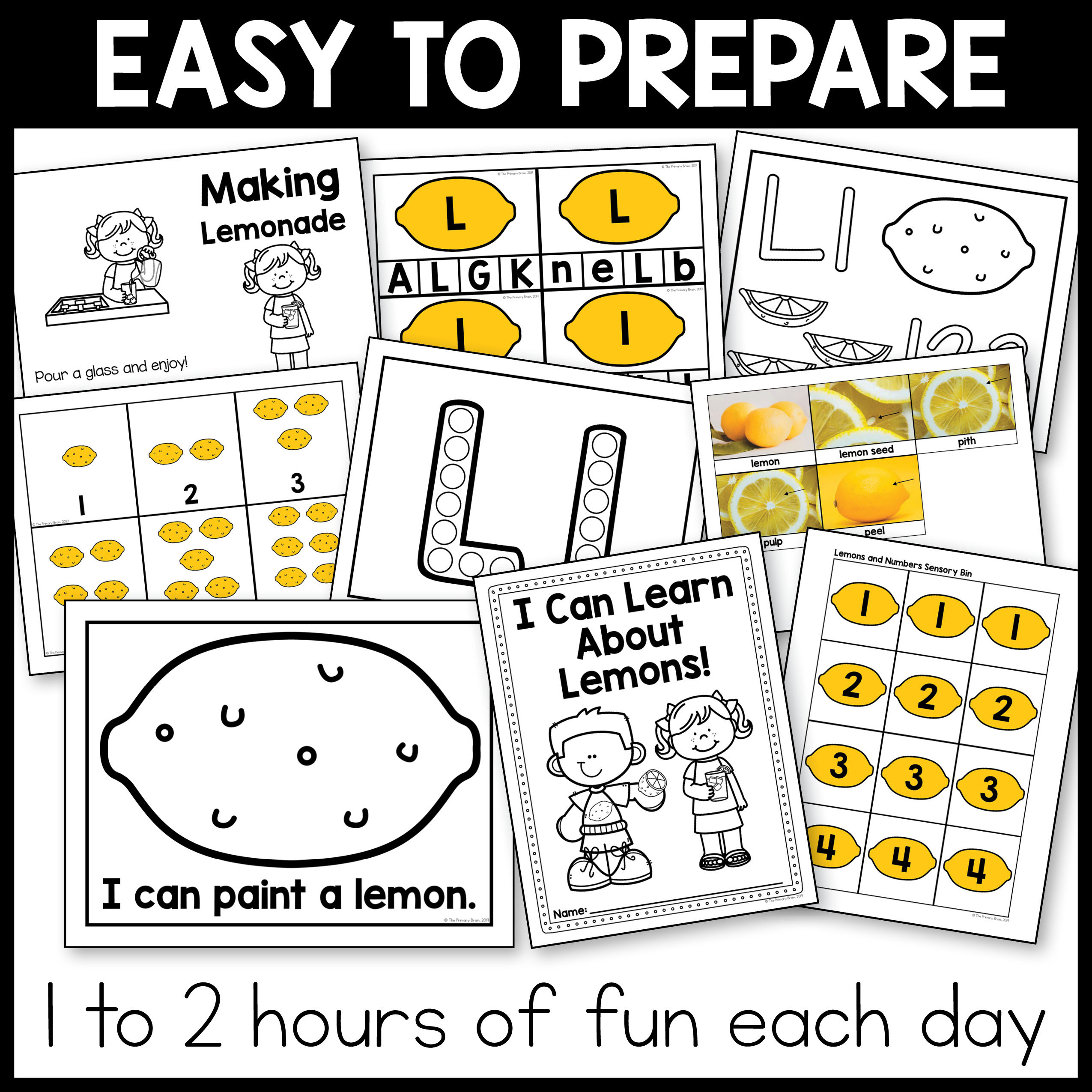 Lemon Toddler Activities | Tot School Lesson Plans | Homeschool ...