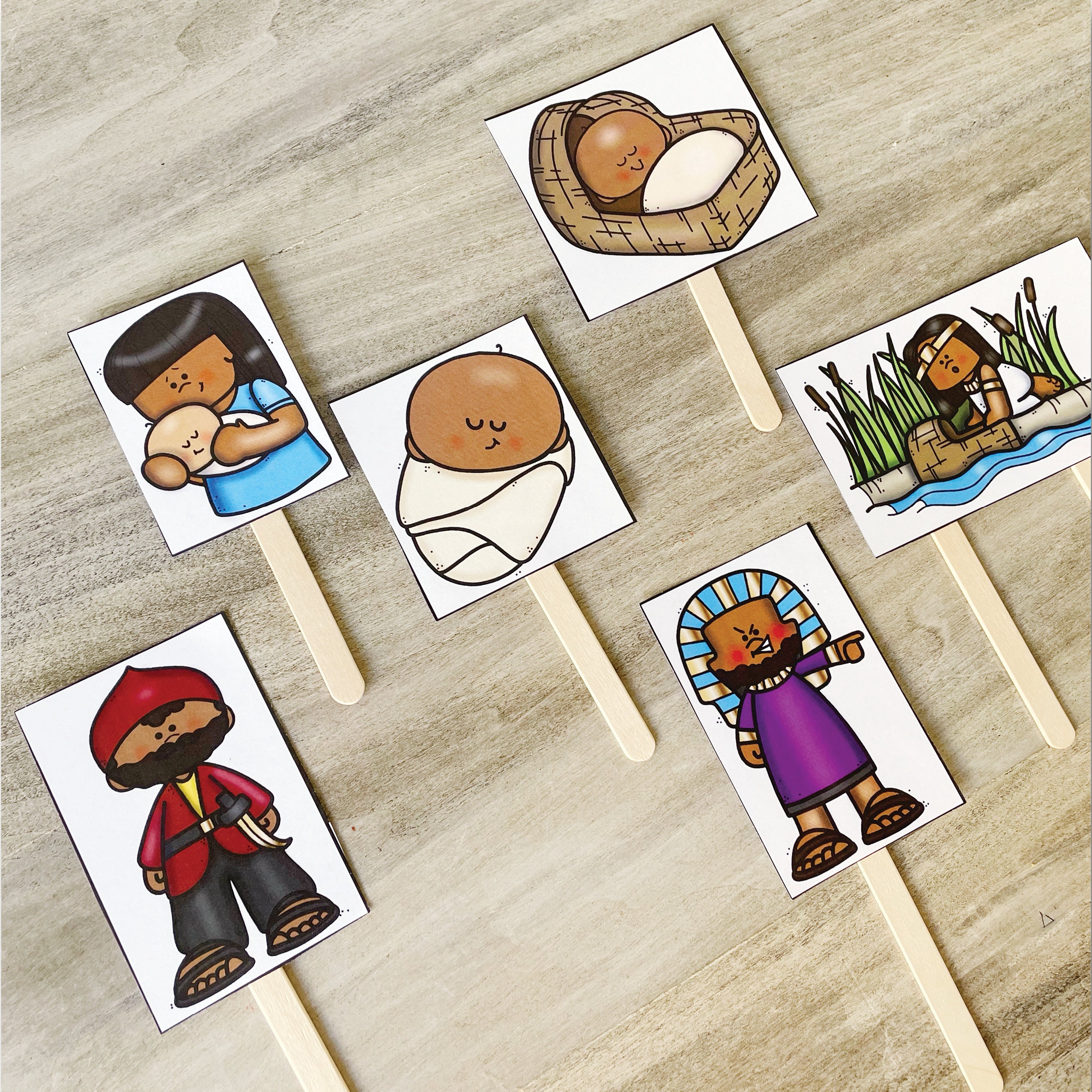 Baby Moses Bible Story Lesson: Preschool Activities (digital Download ...