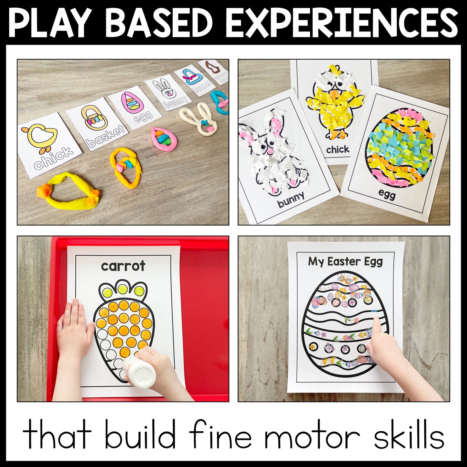 Easter Toddler Activities Spring Tot School Lesson Plans - Etsy