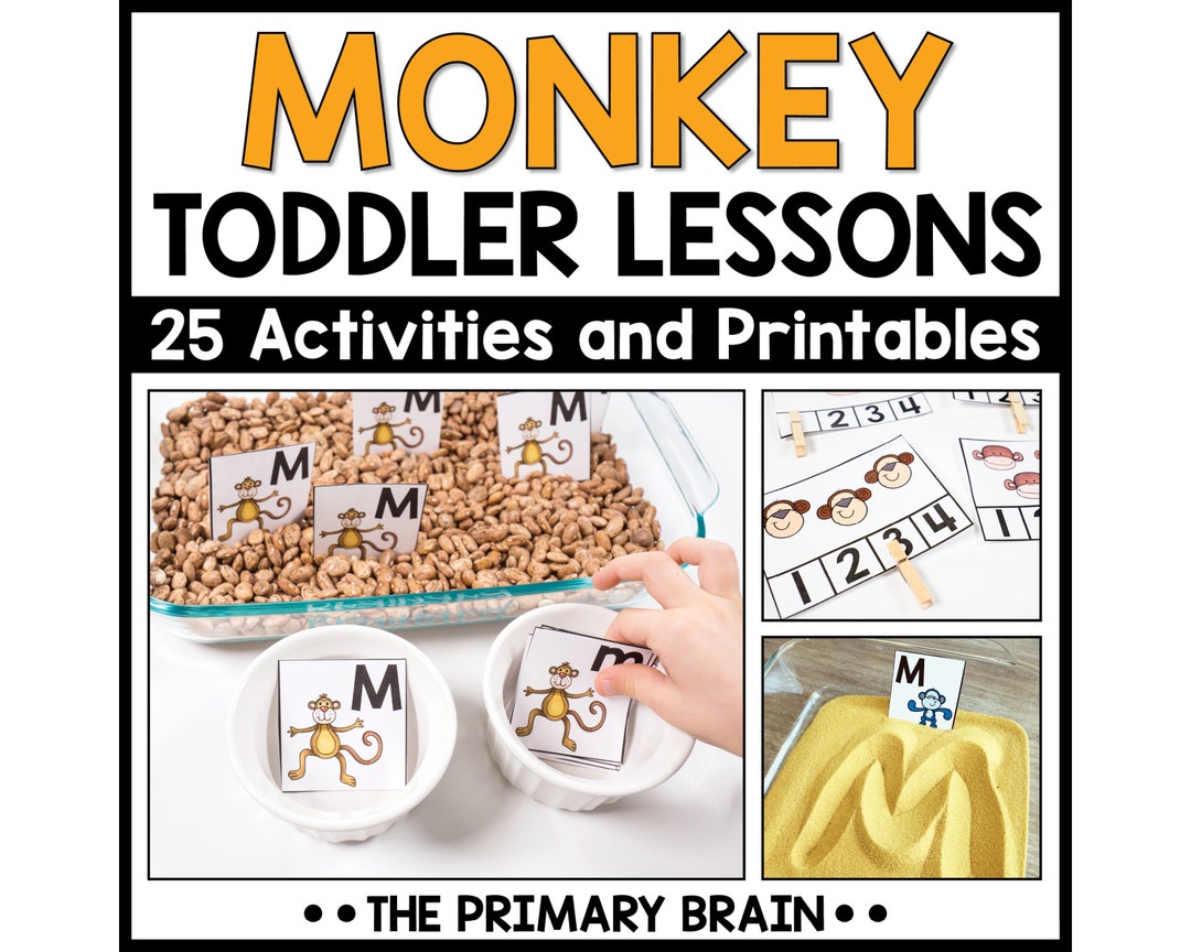 Monkey Toddler Activities | Tot School Lesson Plans | Homeschool ...