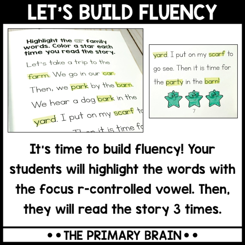 Bossy R Phonics Books: Reading & Fluency Stories (PDF Download) - Etsy