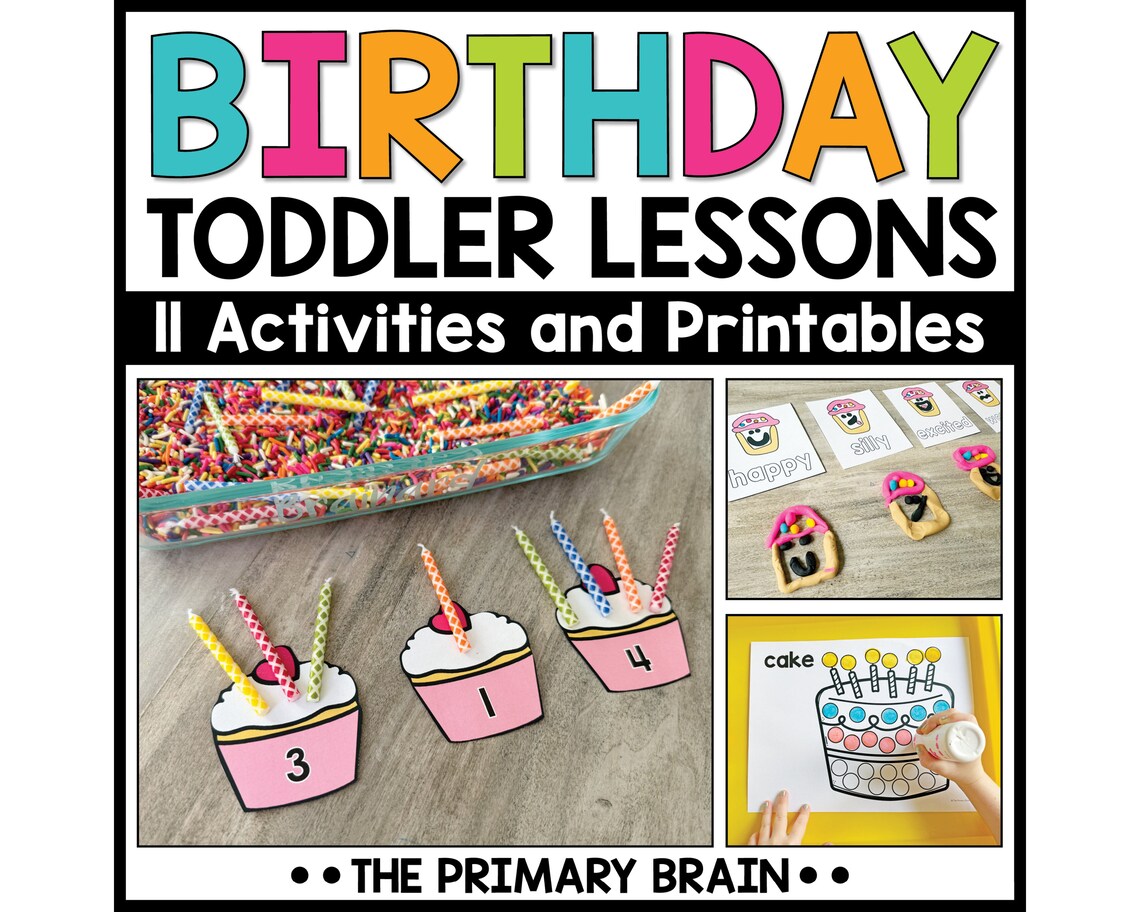 Birthday Celebration Toddler Activities Tot School Lesson Plans ...