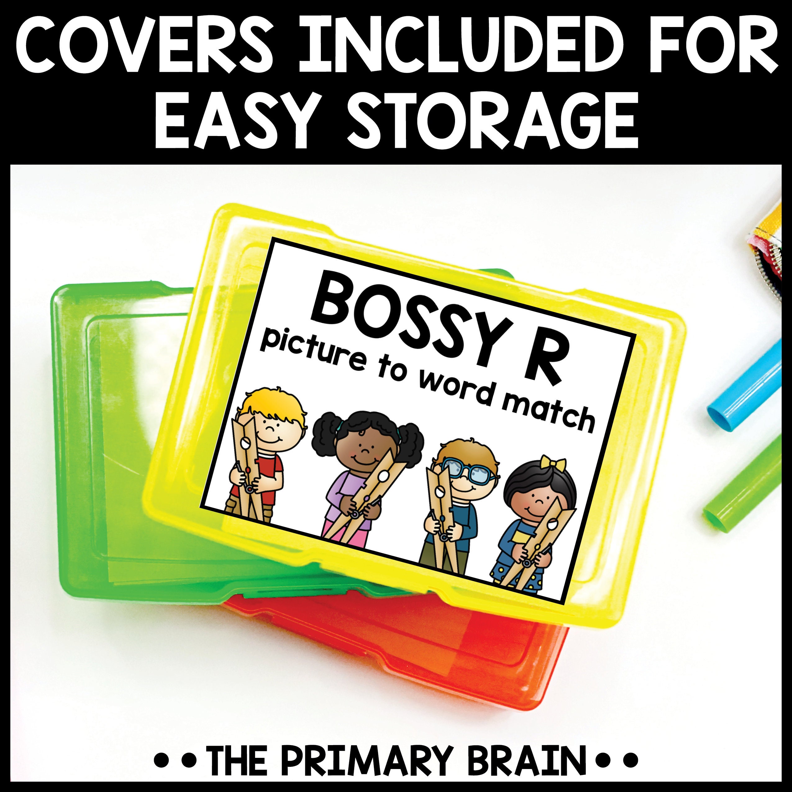 R-controlled Vowels Clip Cards, Bossy R Task Card Boxes, Literacy ...