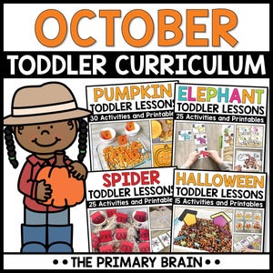 October Toddler Activities Bundle: Preschool Curriculum and Lesson ...