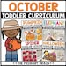 October Toddler Activities Bundle: Preschool Curriculum and Lesson ...
