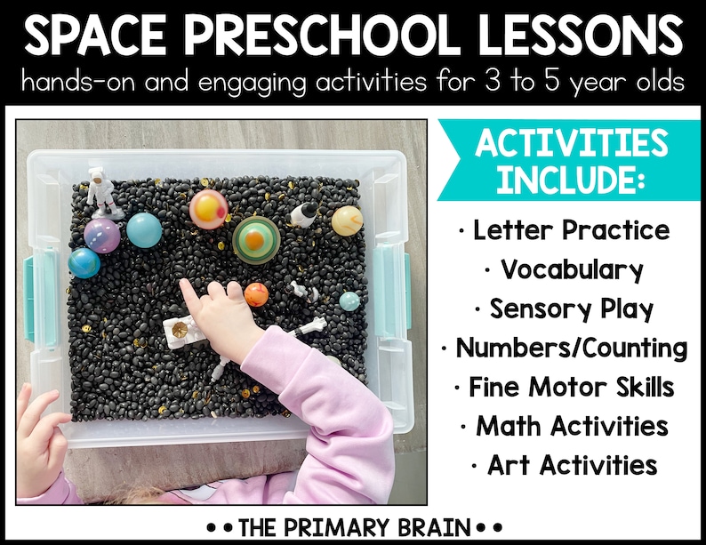 Space Preschool Curriculum and Lesson Plans: Galaxy Activities ...