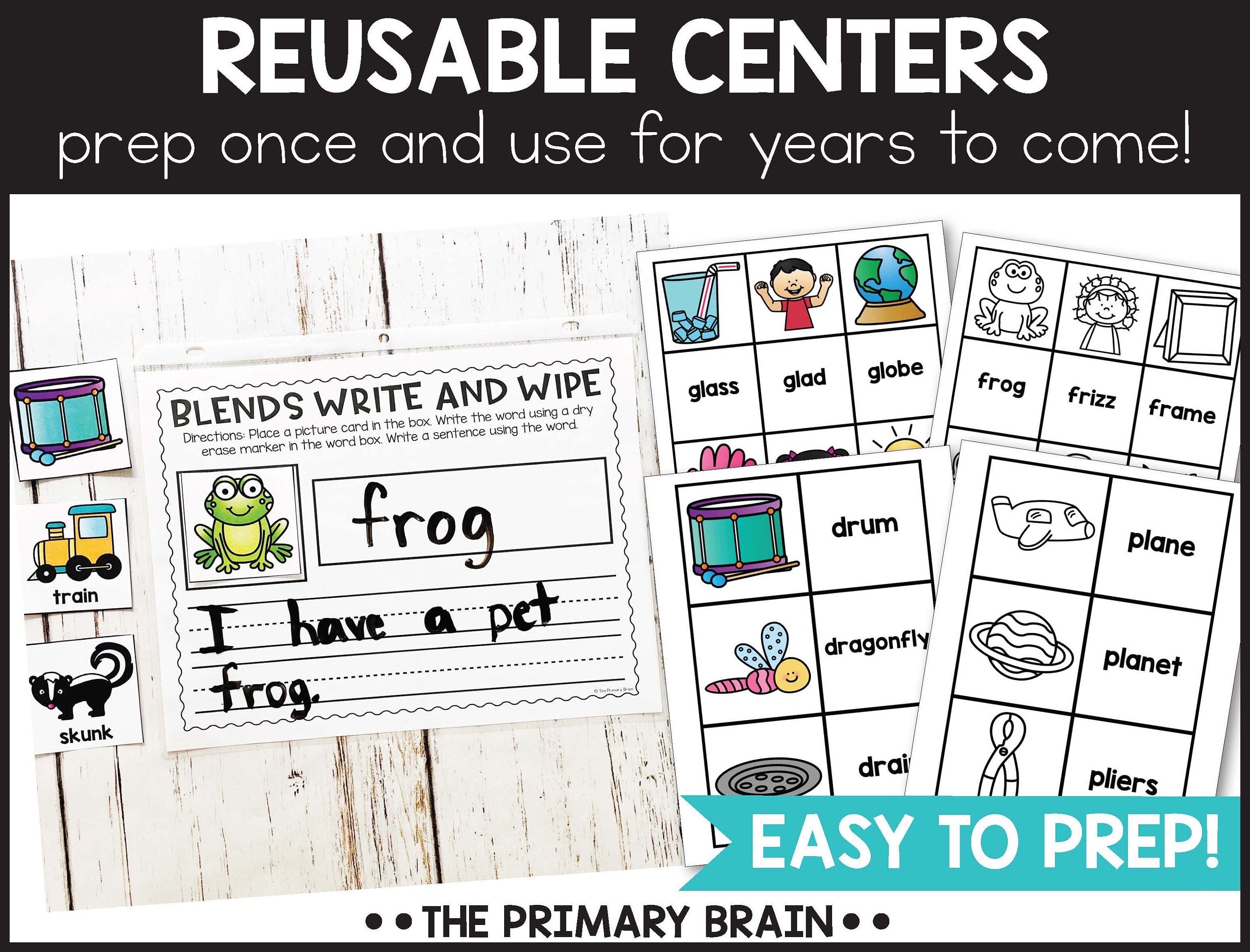 Blends Phonics Skills Bundle, Hands-on Independent Practice for ...