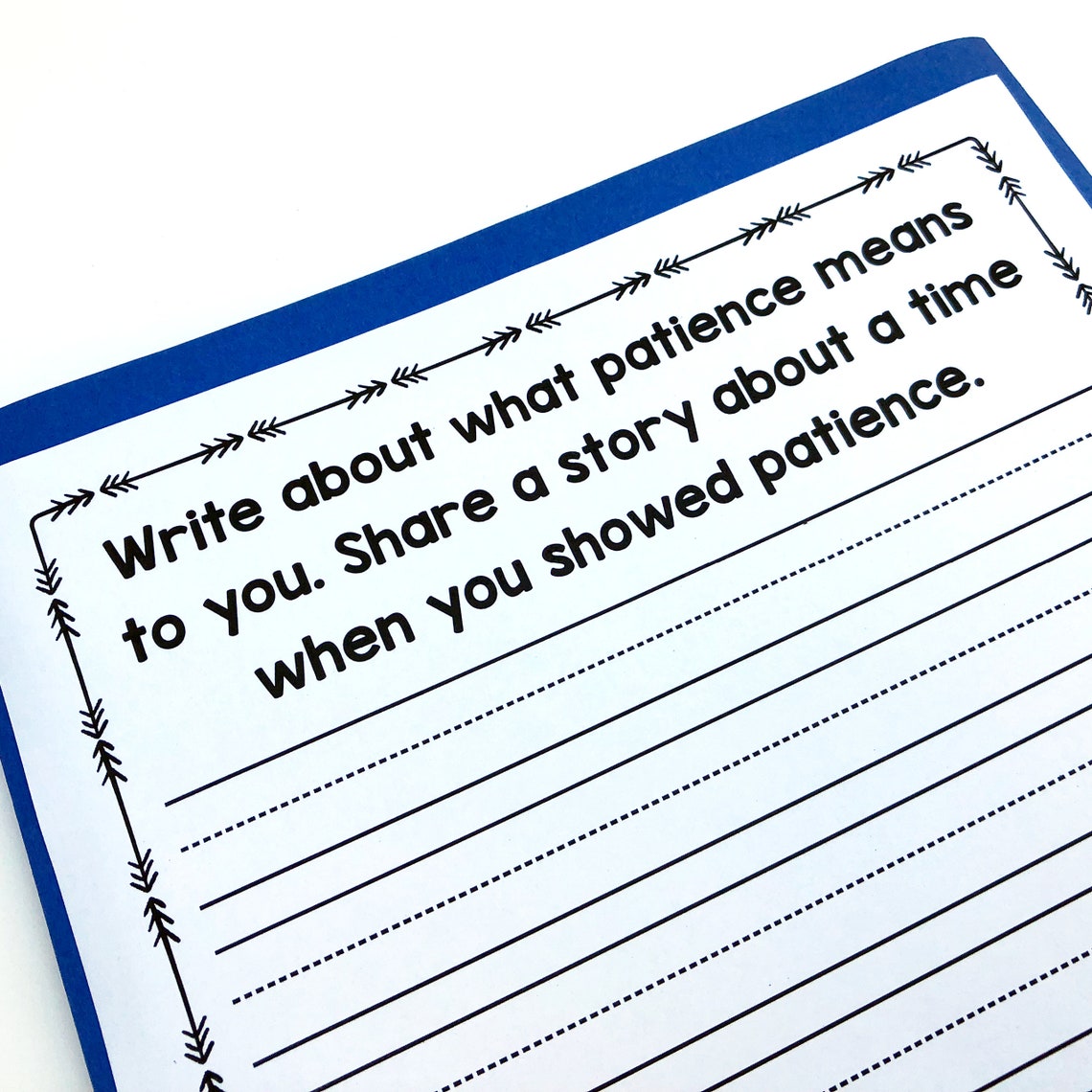 Patience Lapbook Activity, Social Emotional Learning Writing Craft - Etsy