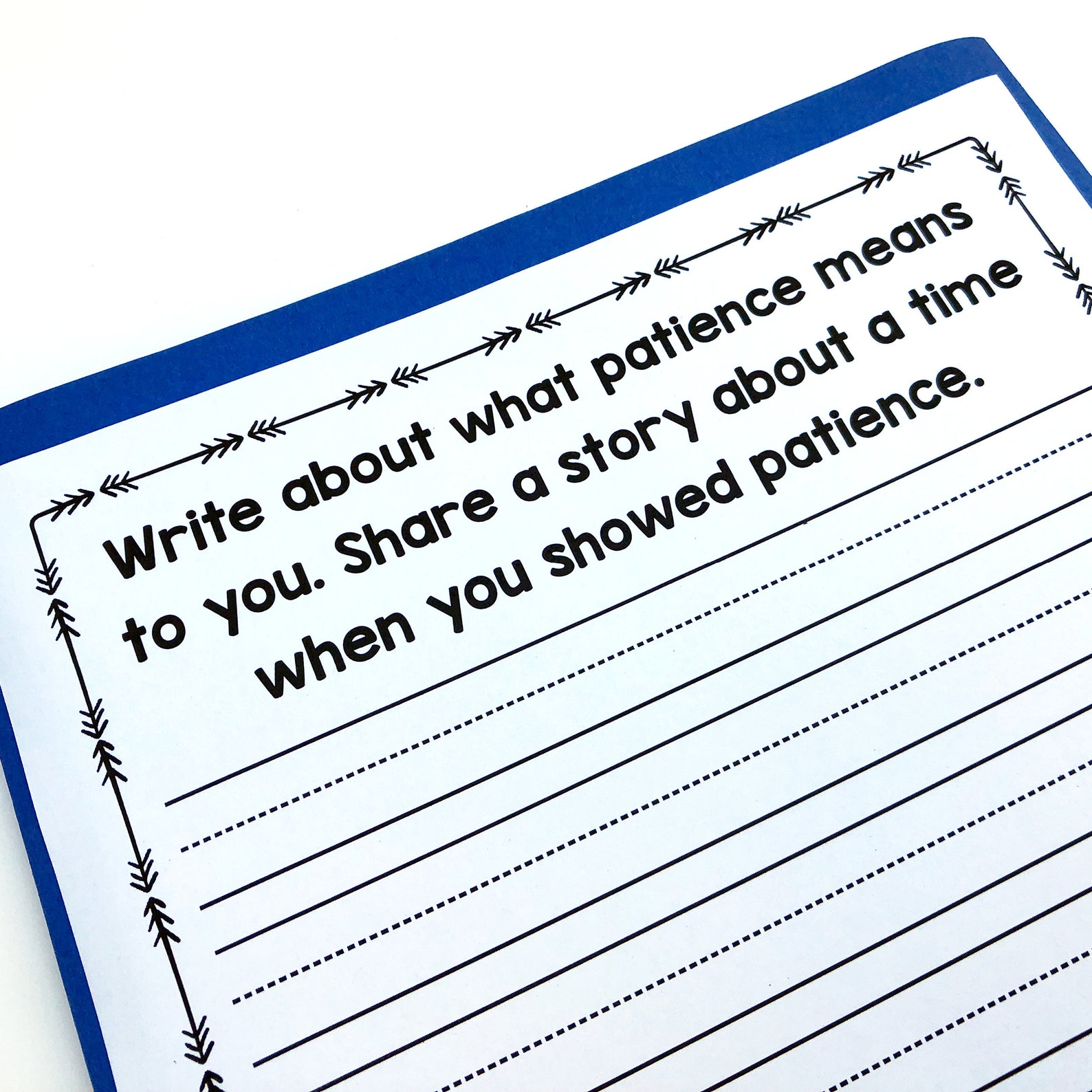 Patience Lapbook Activity, Social Emotional Learning Writing Craft - Etsy