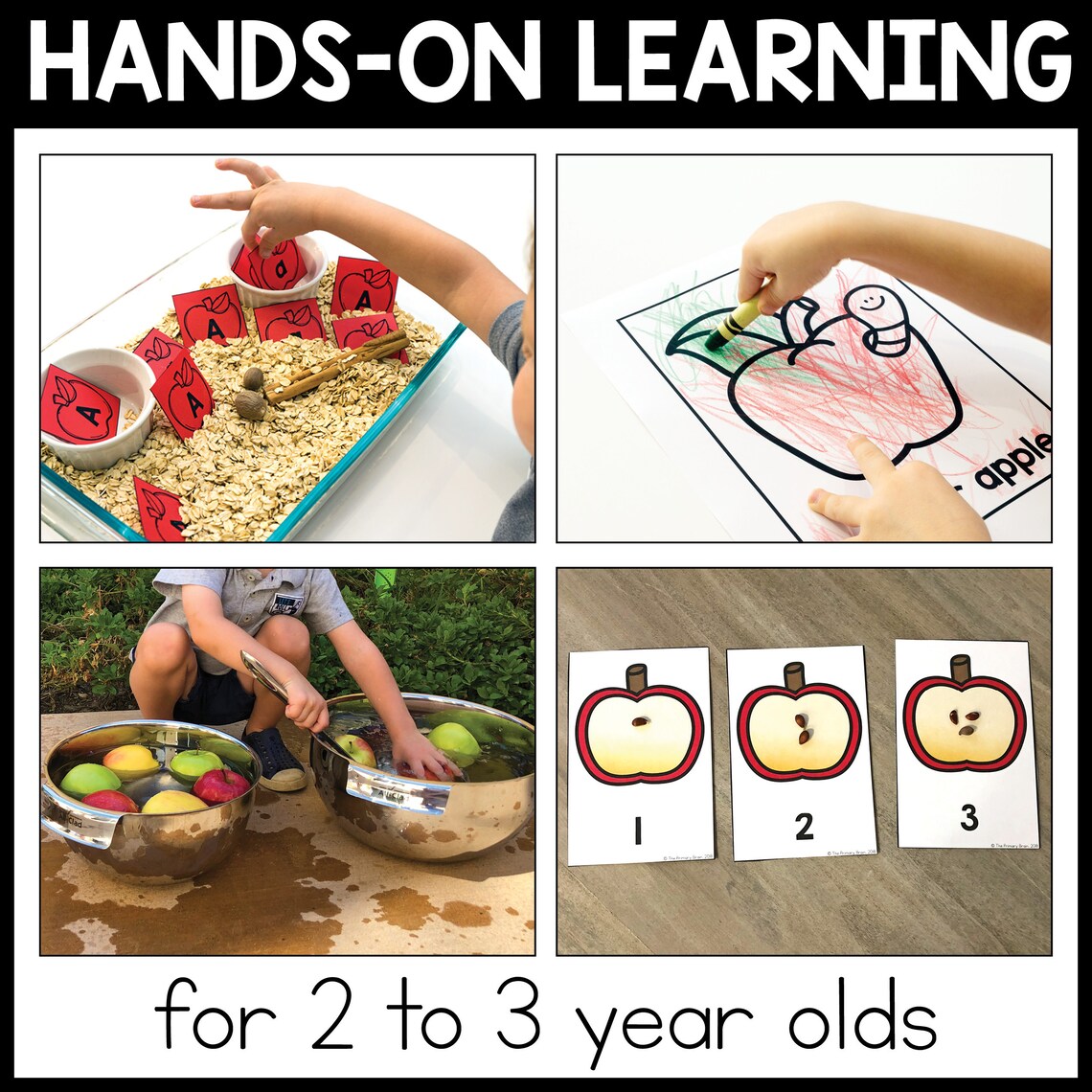 Apple Toddler Activities Tot School Lesson Plans - Etsy