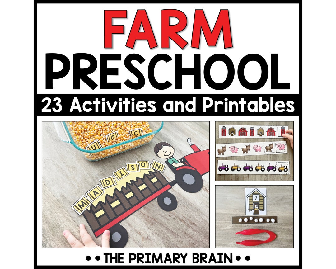Farm Preschool Activities: Homeschool Curriculum and Lesson Plans, Ages ...