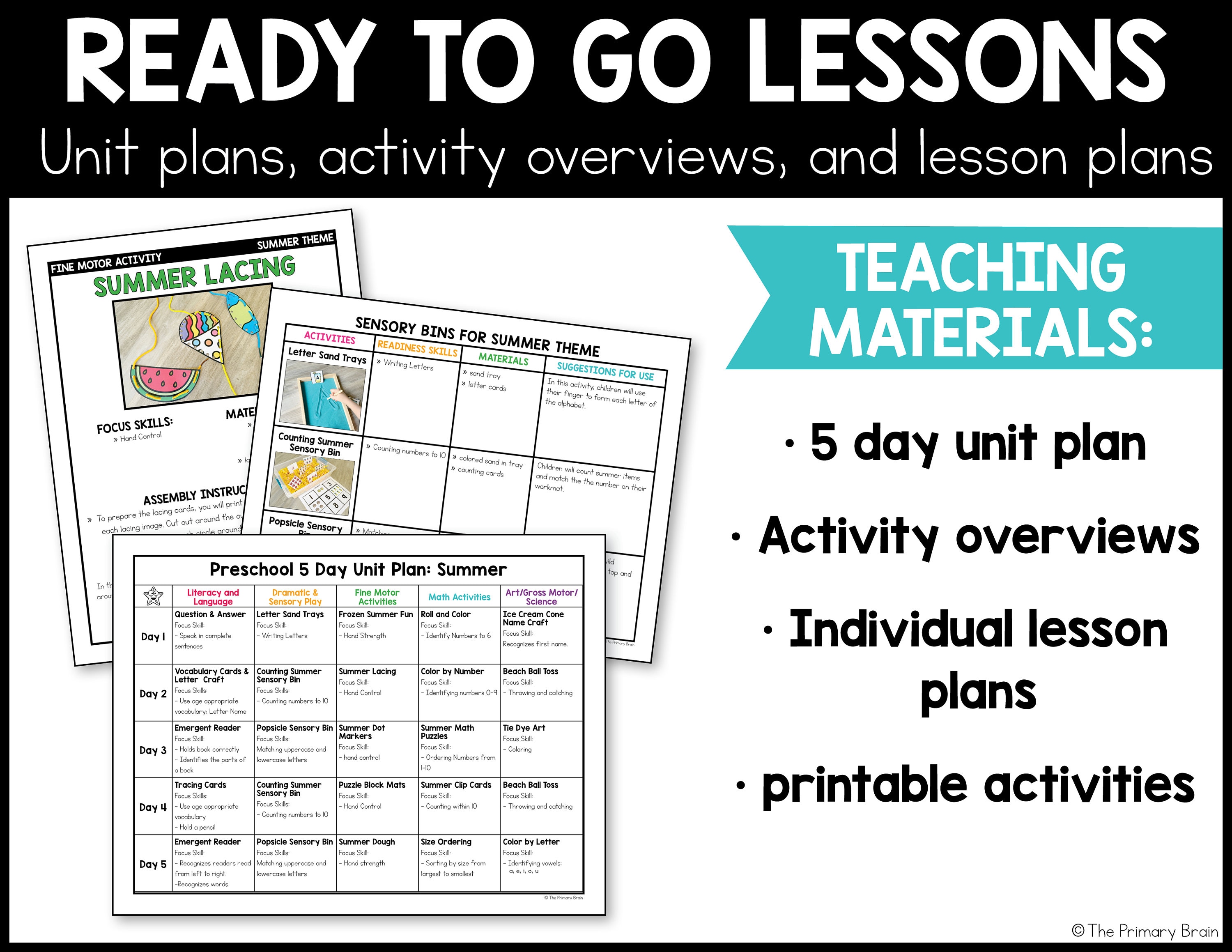 Summer Themed Preschool Activities Pre-k Homeschool Preschool ...