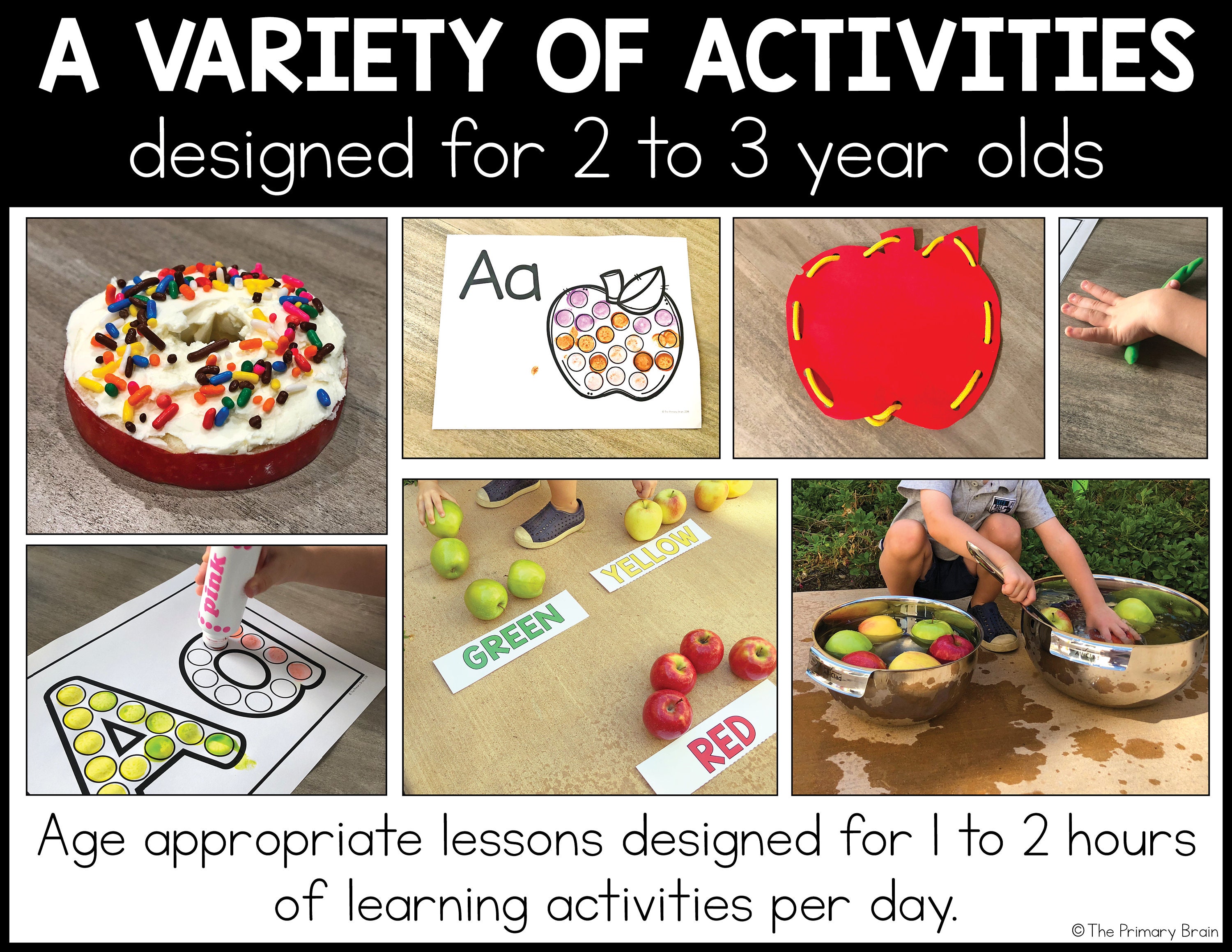 Apple Toddler Activities | Tot School Lesson Plans | Homeschool ...