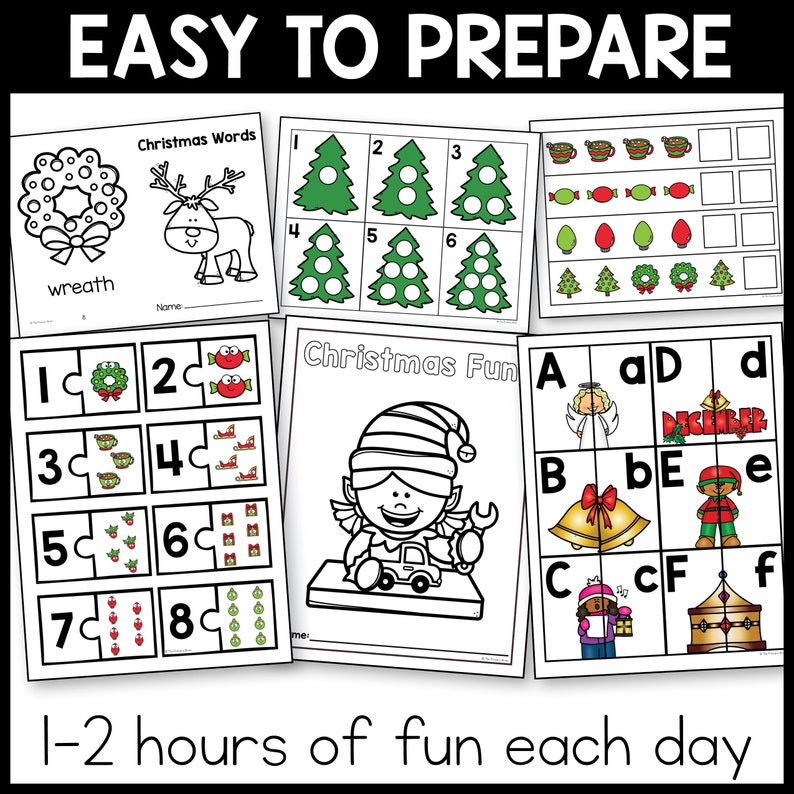 Christmas Toddler Activities: Homeschool Preschool Curriculum and ...
