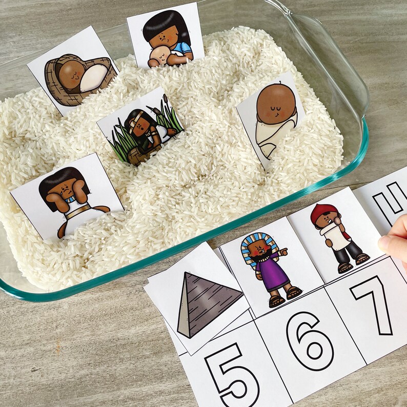 Baby Moses Bible Story Lesson: Preschool Activities (digital Download ...