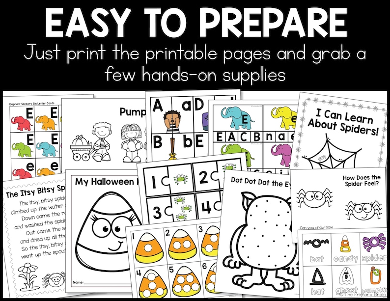 October Toddler Activities Bundle: Preschool Curriculum and Lesson ...