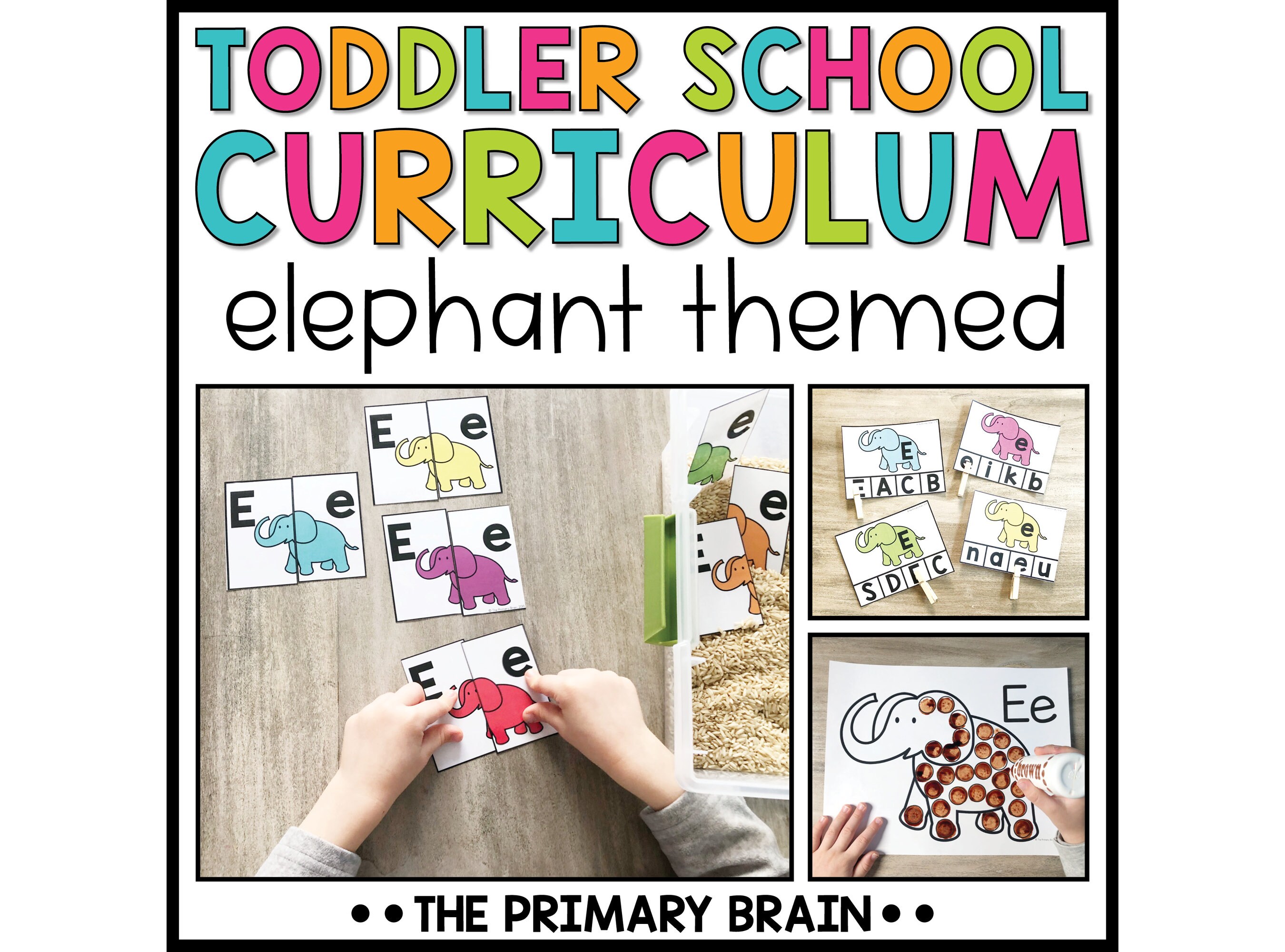 Elephant Toddler Activities Tot School Lesson Plans Homeschool ...