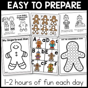 Gingerbread Toddler Activities | Tot School Lesson Plans | Christmas ...