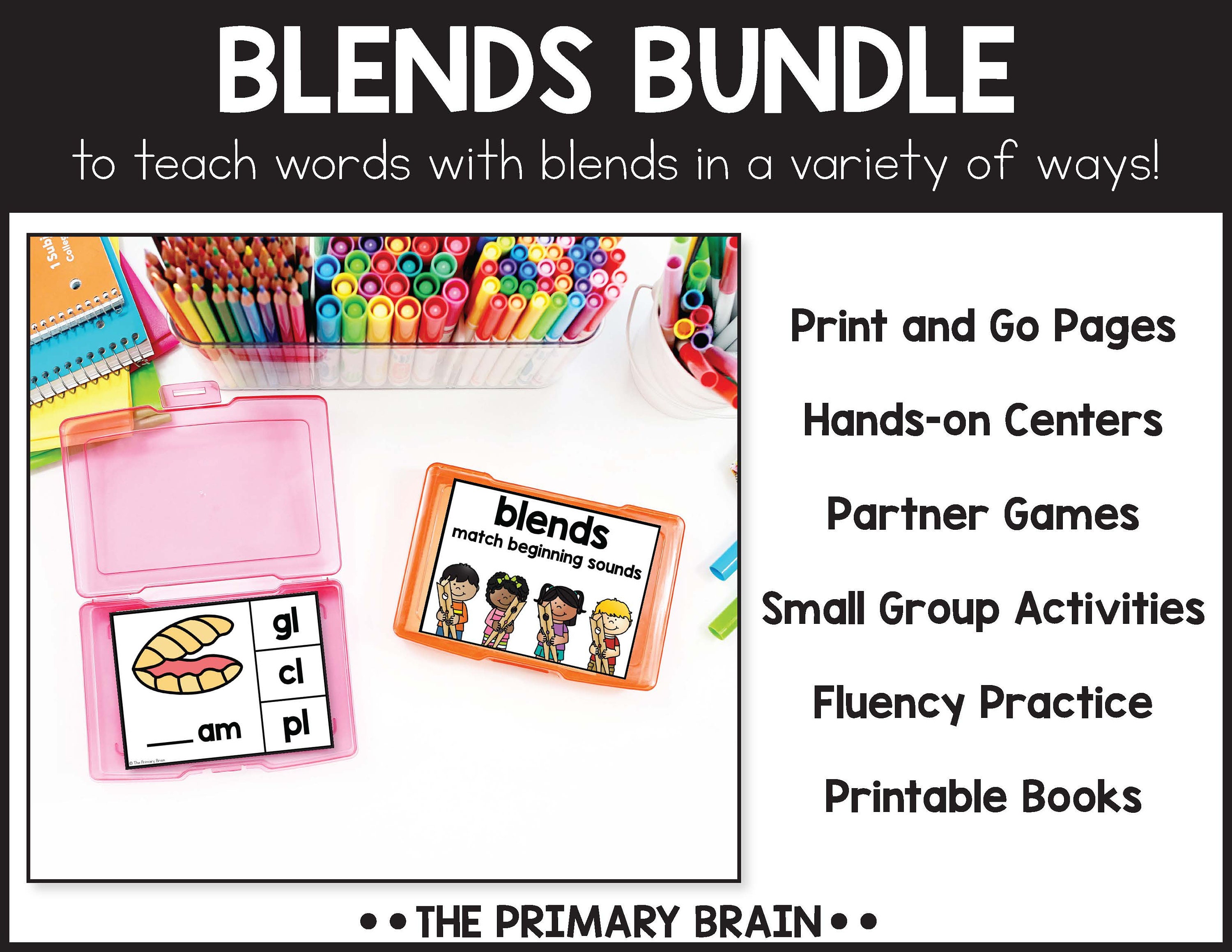 Blends Phonics Skills Bundle, Hands-on Independent Practice for ...