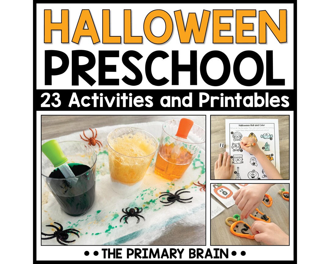 Halloween Preschool Activities: Curriculum Printables for Ages 3-5 (PDF ...
