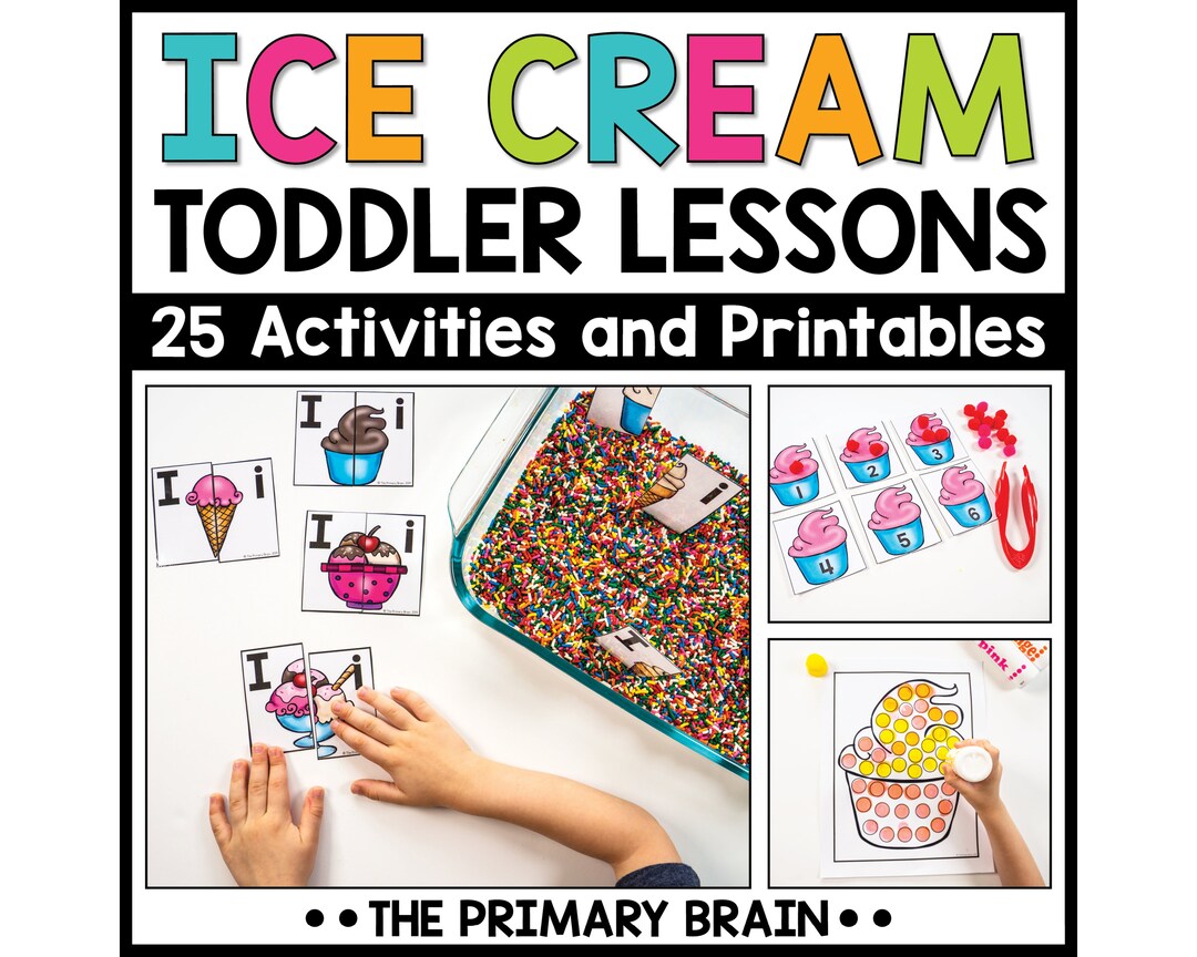 Ice Cream Toddler Activities: Preschool Curriculum and Lesson Plans ...
