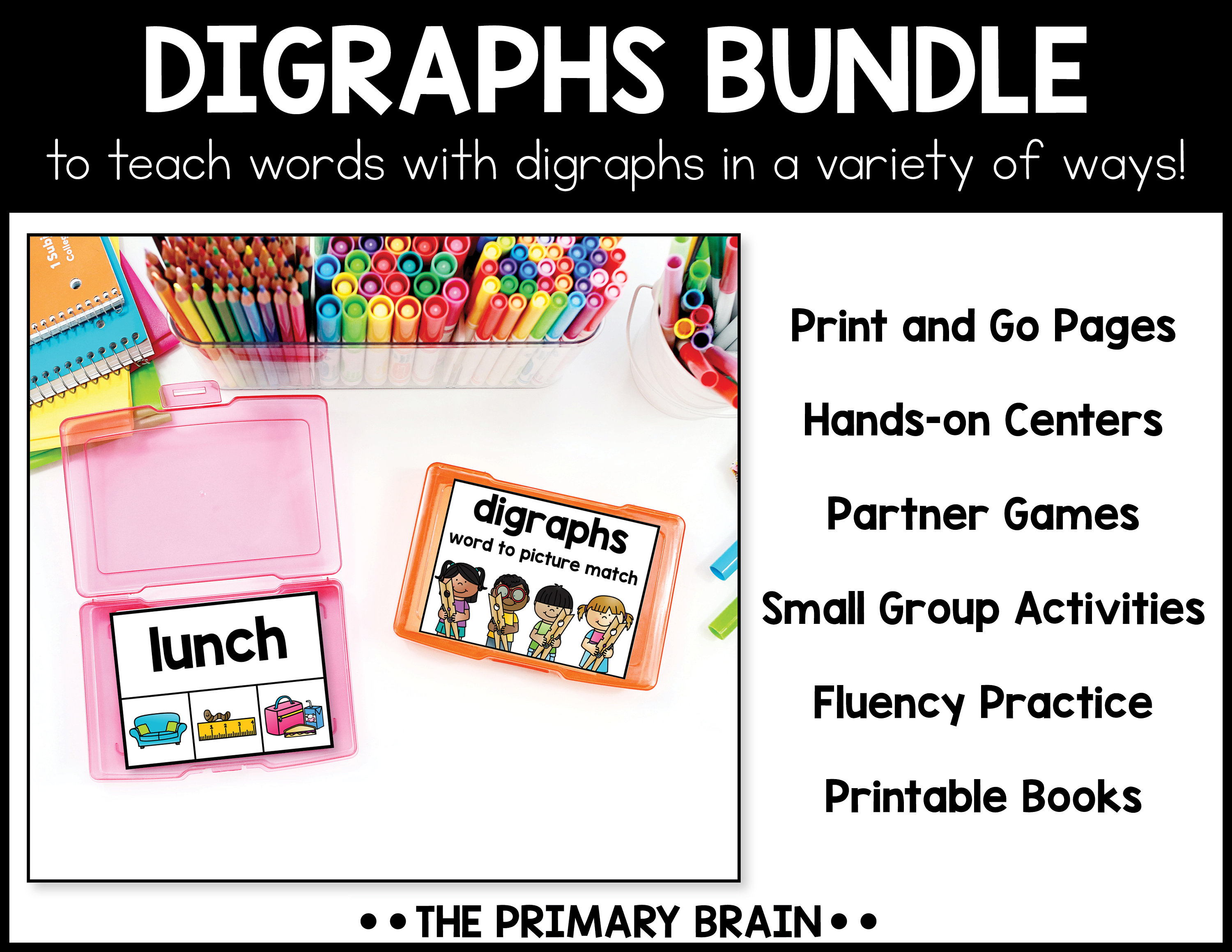 Digraphs Phonics Skills Bundle, Hands-on Independent Practice for ...
