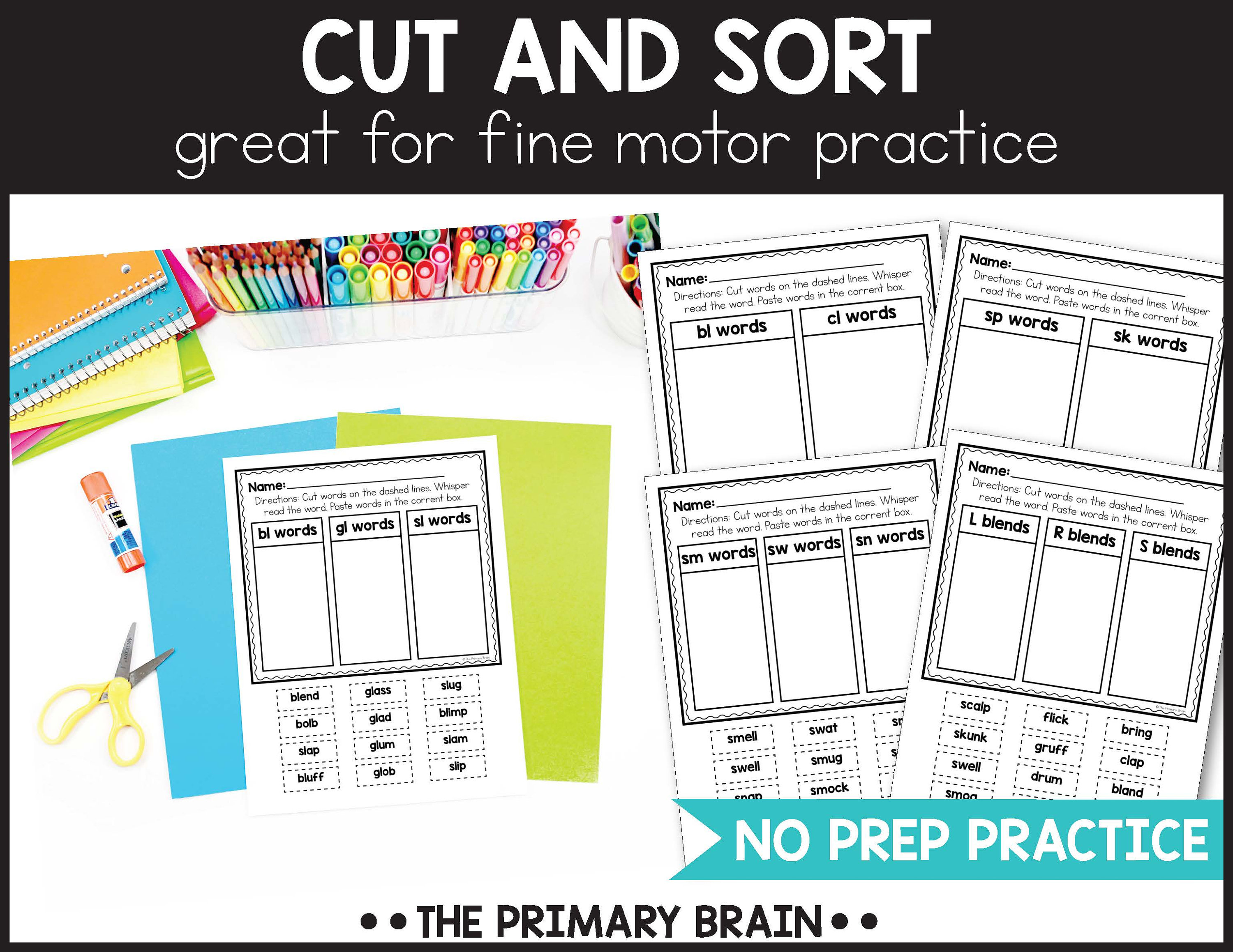 Blends Phonics Skills Bundle, Hands-on Independent Practice for ...
