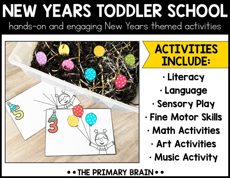 New Years Toddler Activities | Tot School Lesson Plans | Homeschool ...