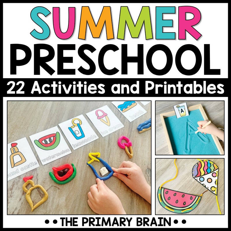 Prek Summer Worksheets - Etsy