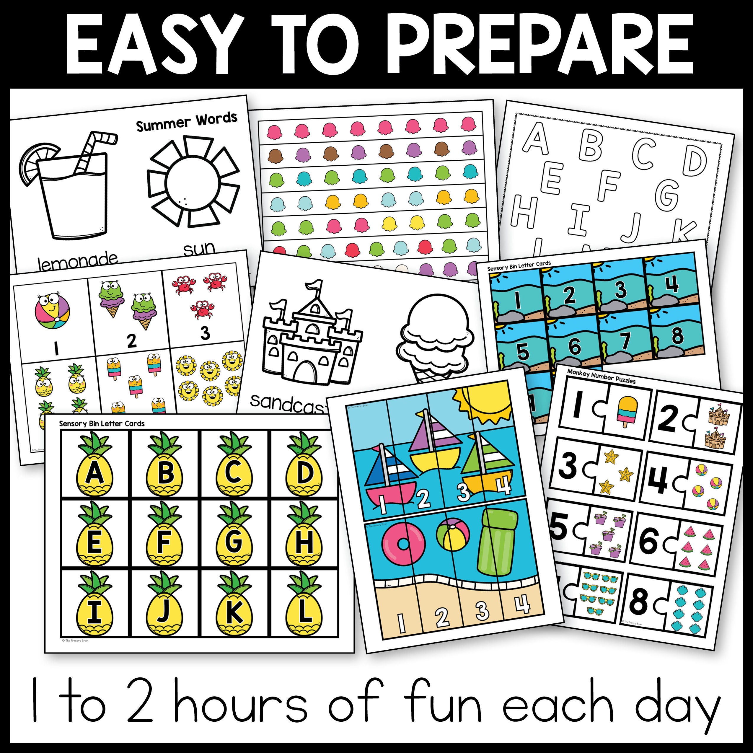 Summer Toddler Activity Plans: Homeschool Preschool Curriculum and ...