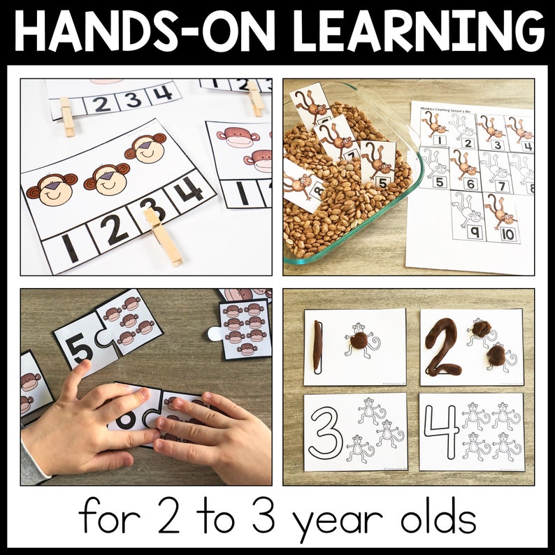 Monkey Toddler Activities Tot School Lesson Plans Homeschool Preschool ...