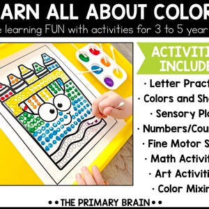 Color Names Preschool Activities: Prek Lesson Plans and Curriculum ...
