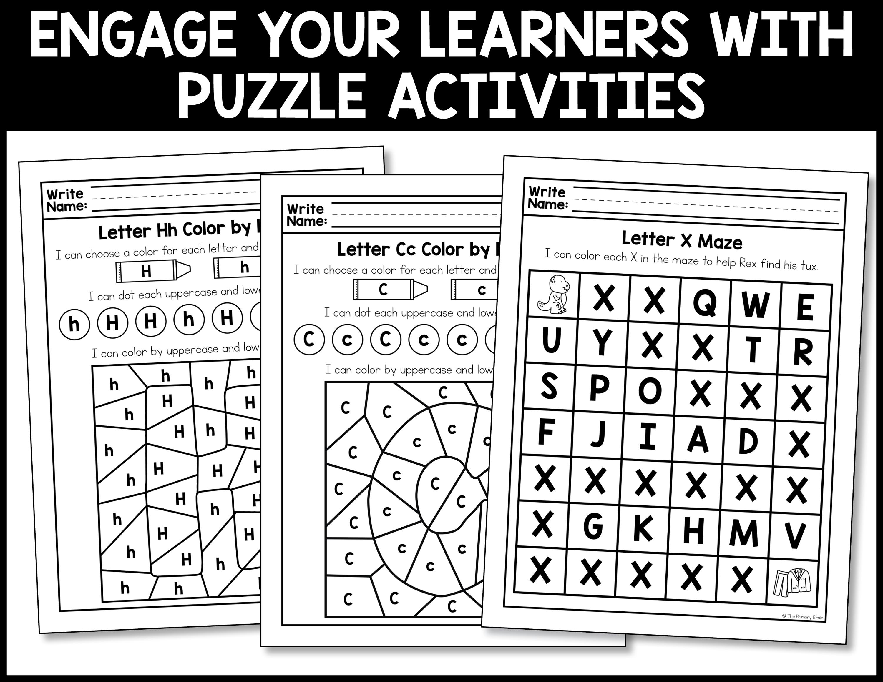 Letter of the Week Alphabet Practice Packets - Etsy