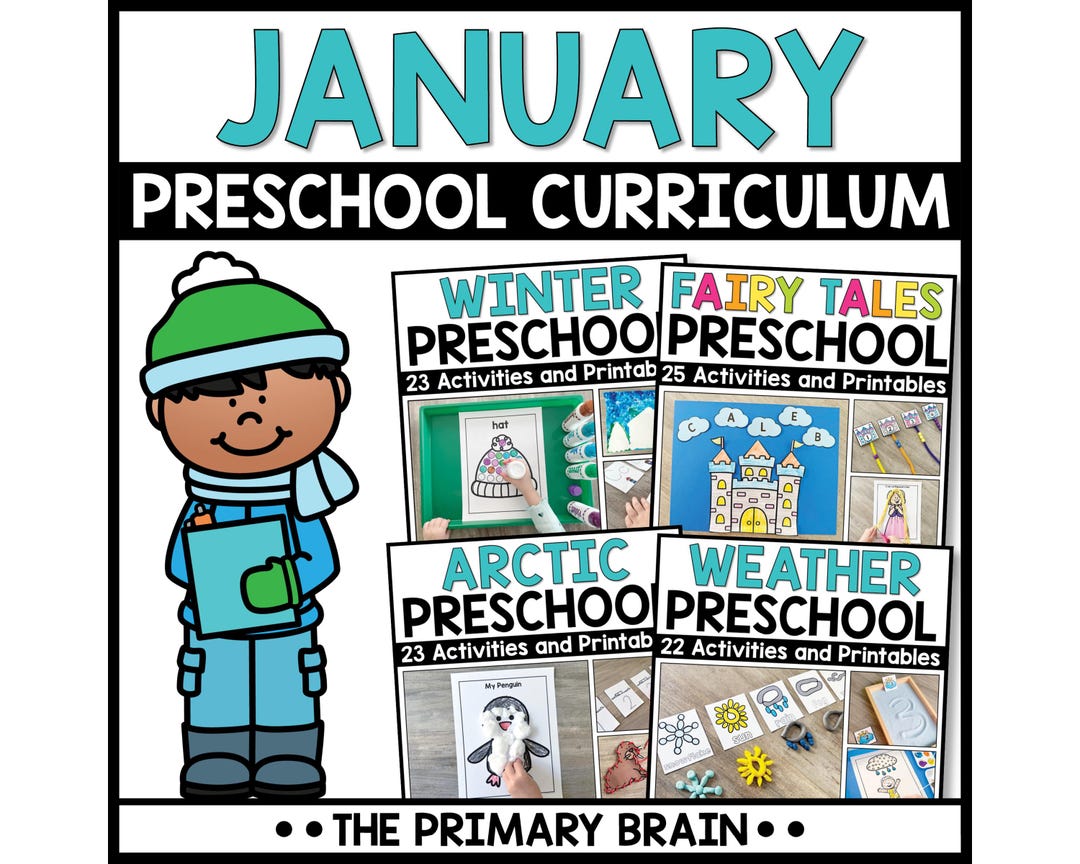 January Preschool Curriculum Lesson Plans and Winter Activities for ...