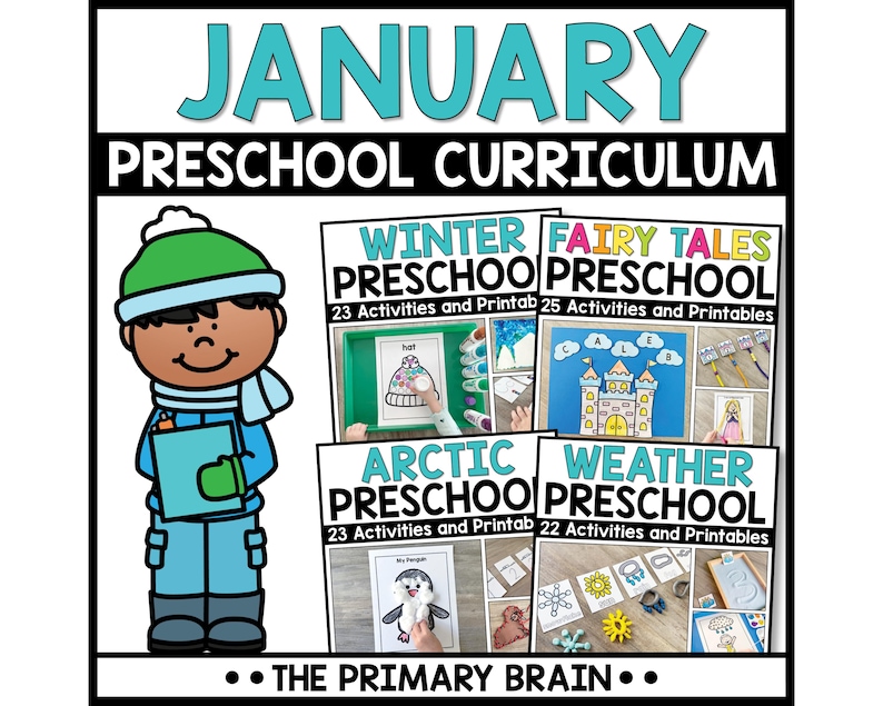 January Preschool Curriculum Lesson Plans and Winter Activities for ...