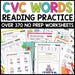 CVC Words Reading Practice Printable Worksheets | NO PREP Phonics ...