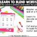 CVC Words Reading Practice Printable Worksheets | NO PREP Phonics ...