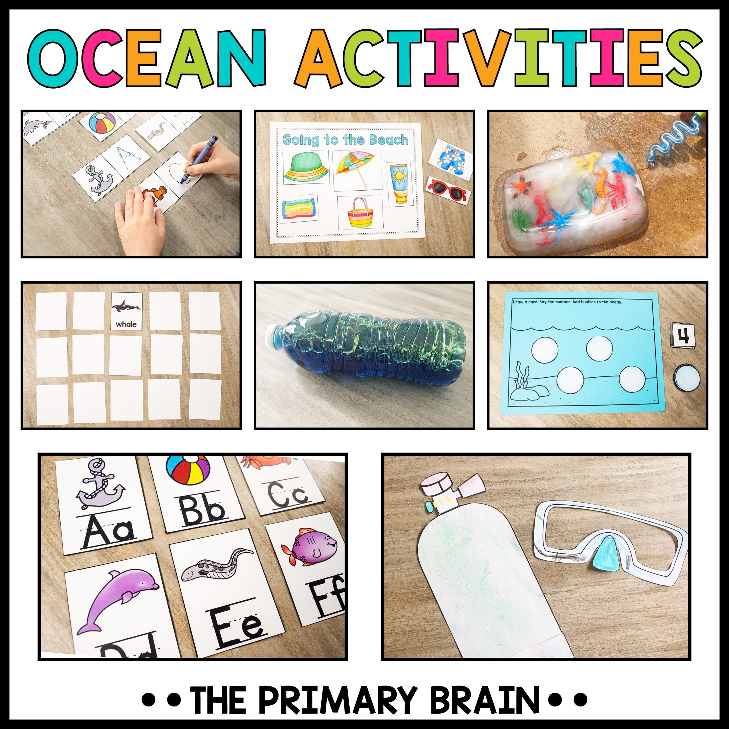 Ocean Themed Preschool Activities Pre-k Homeschool Preschool - Etsy