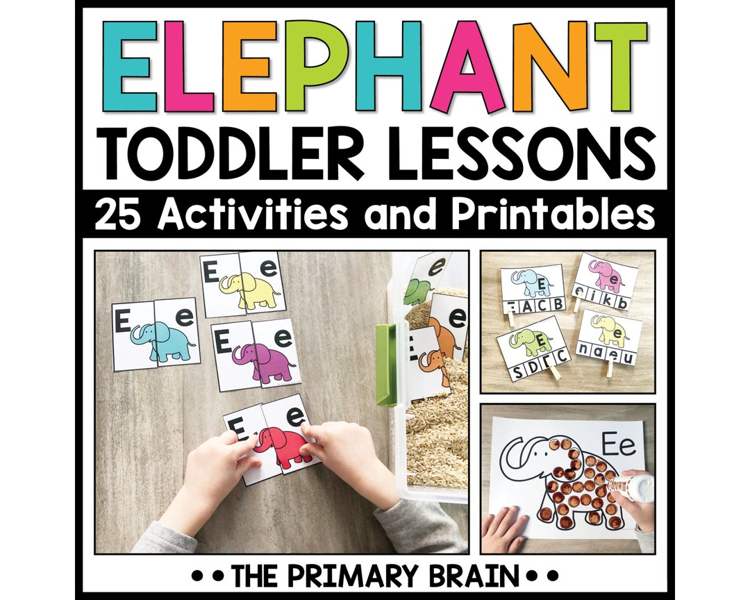 Elephant Toddler Activities | Tot School Lesson Plans | Homeschool ...