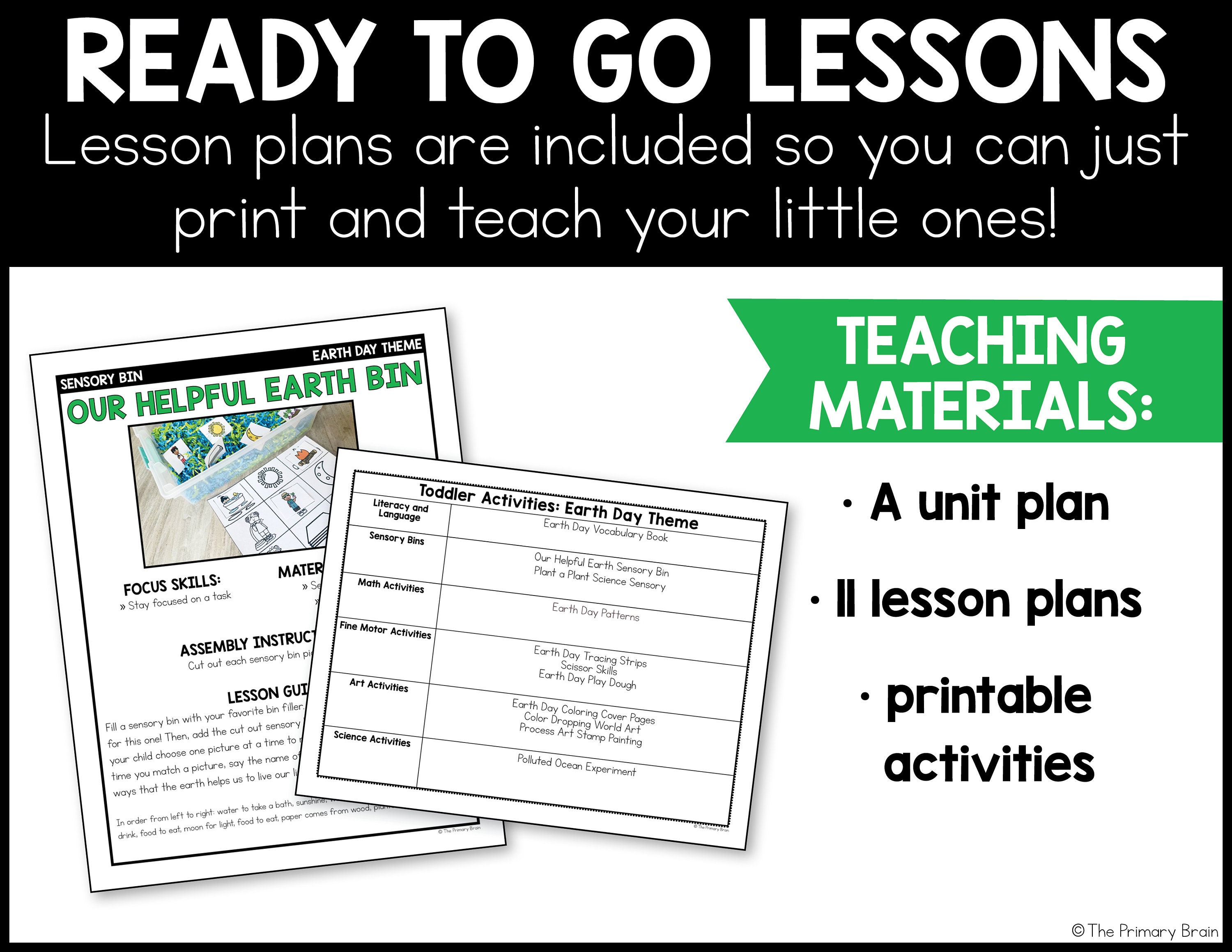 Earth Day Toddler Activities Tot School Science Lesson Plans Homeschool ...