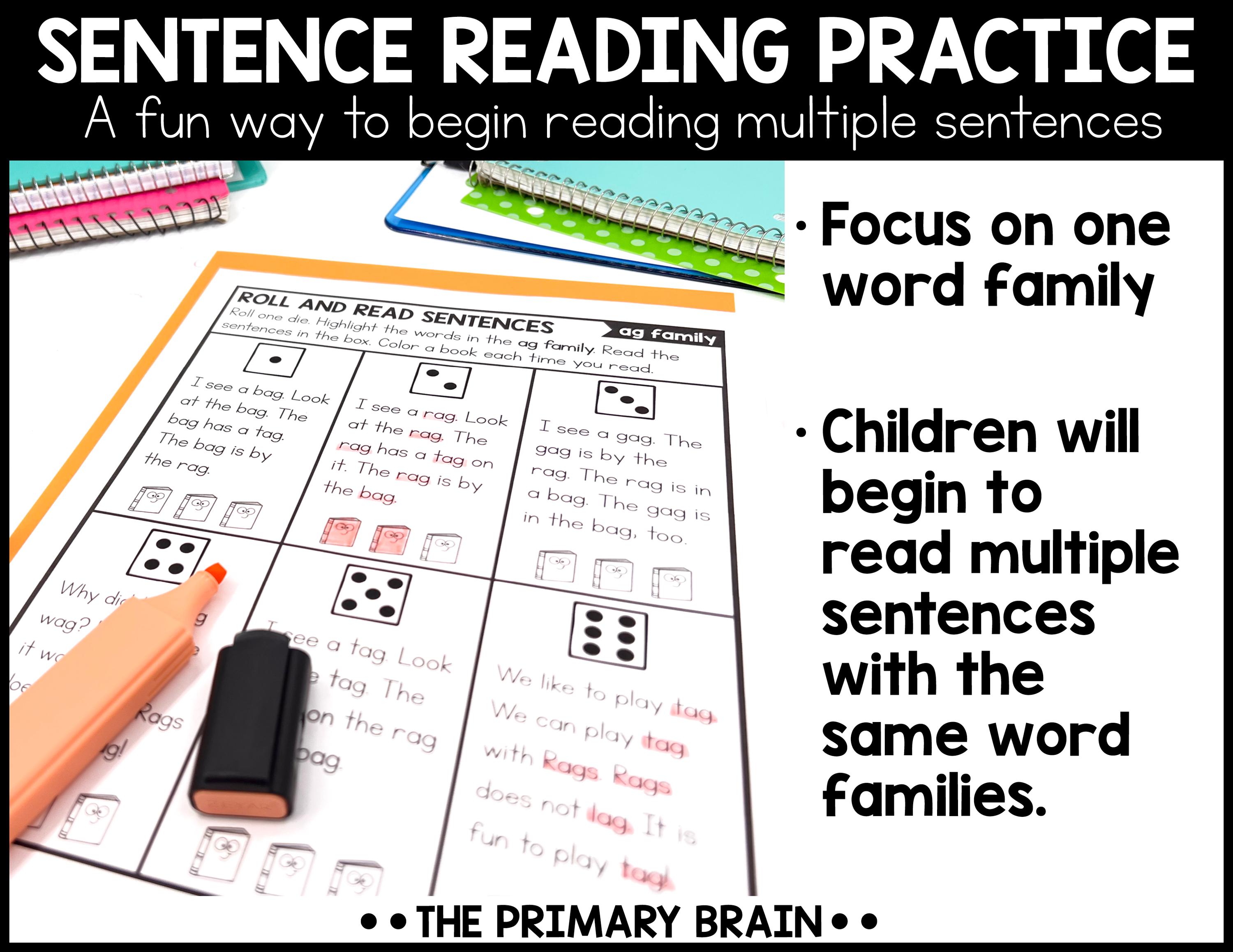 CVC Words Reading Practice Printable Worksheets | NO PREP Phonics ...