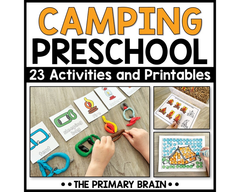 Camping Preschool Activities: Kindergarten Readiness Printables (ages 3 ...