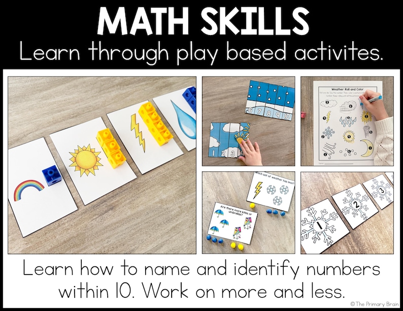 Weather Preschool Curriculum: 22 Activities, Homeschool Lesson Plans ...