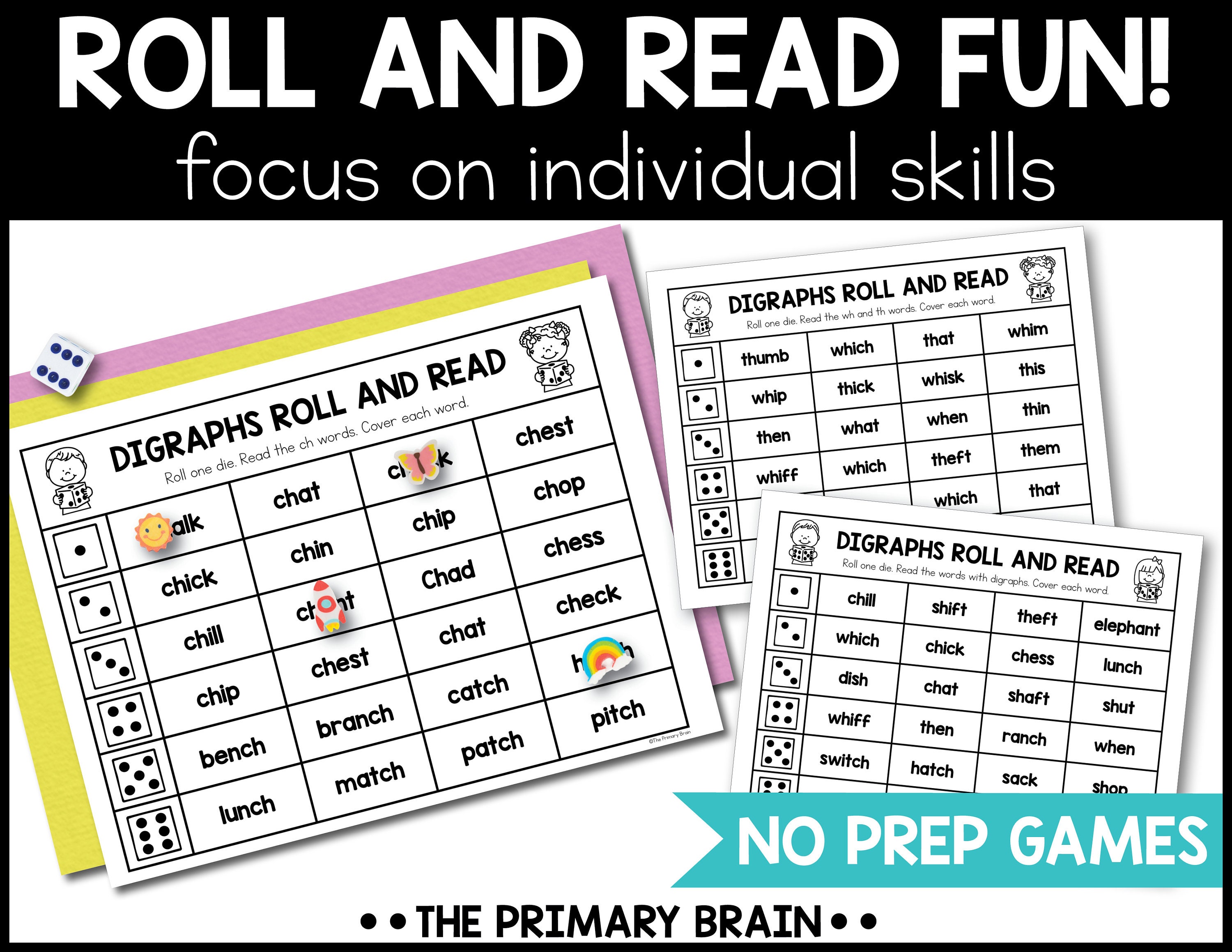 Digraphs Phonics Skills Bundle, Hands-on Independent Practice for ...