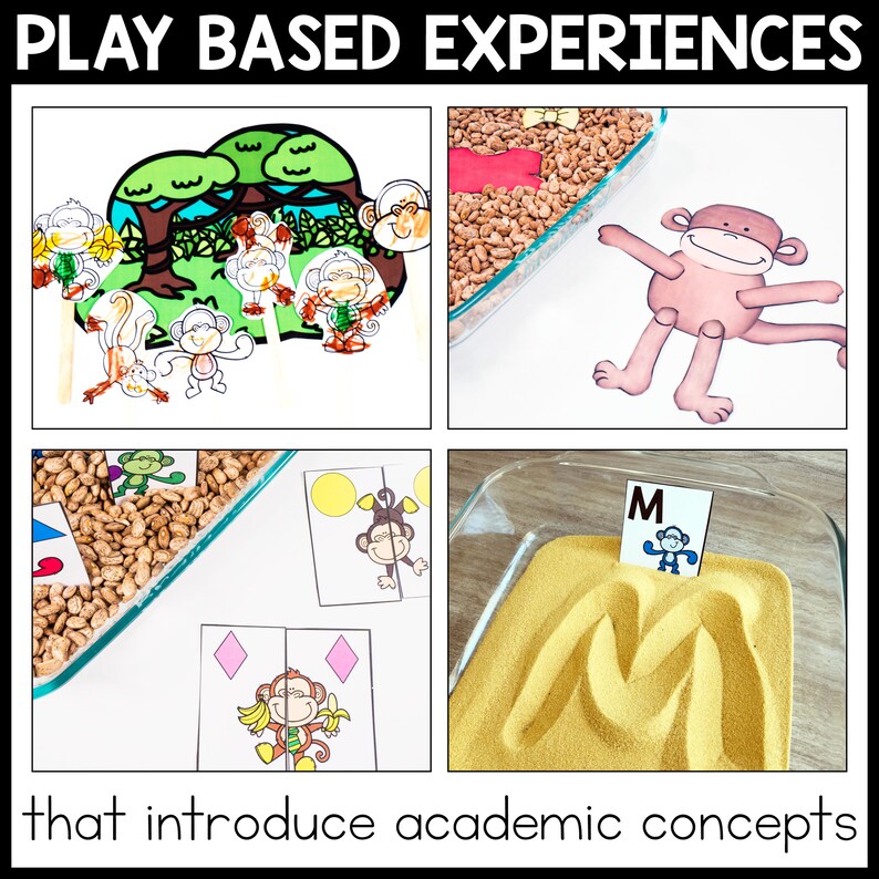 Monkey Toddler Activities | Tot School Lesson Plans | Homeschool ...